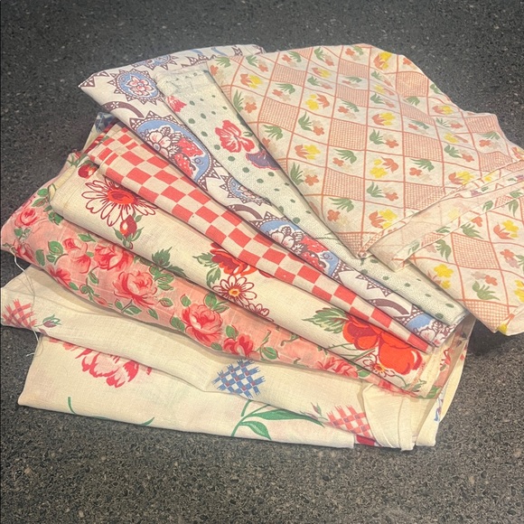 Vintage | Office | Vintage Flour Sack Fabric Bundle | Poshmark
